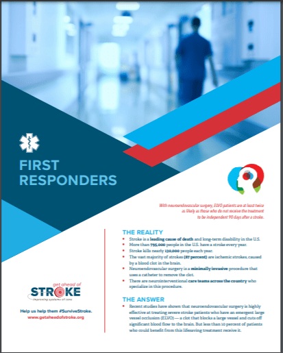 First Responders Fact Sheet – Get Ahead of Stroke