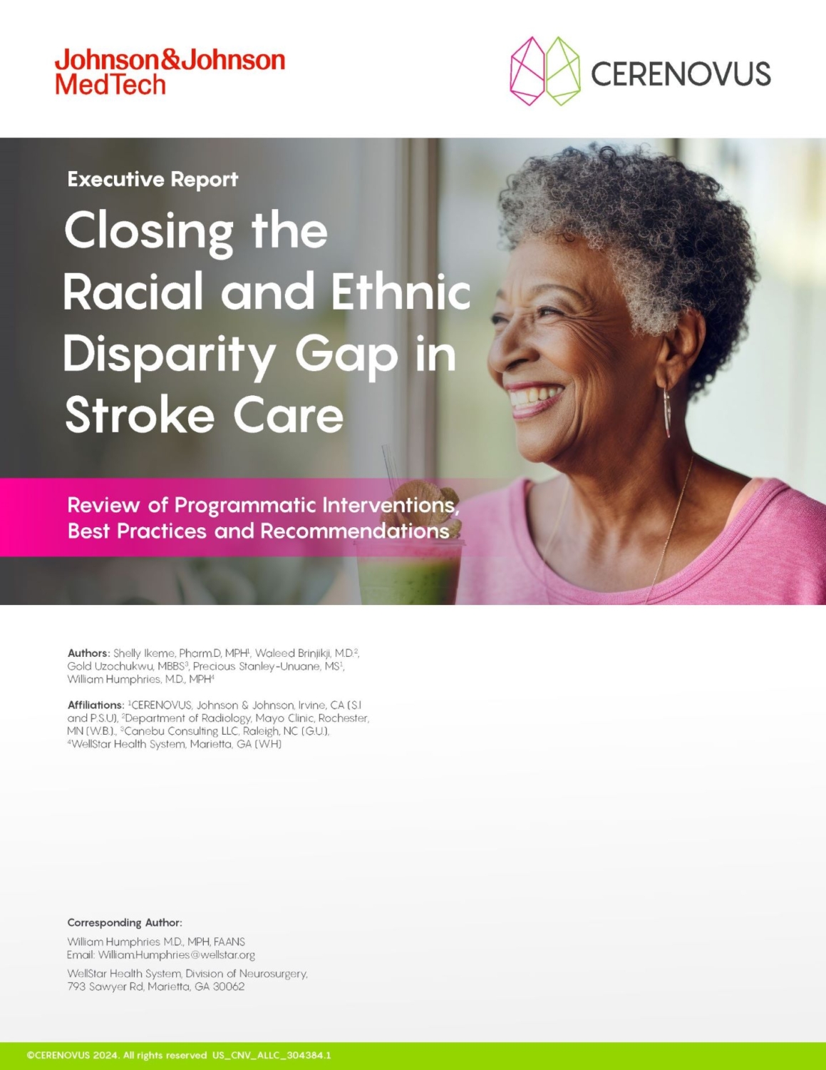 Cerenovus Stroke Disparities Report - Get Ahead of Stroke